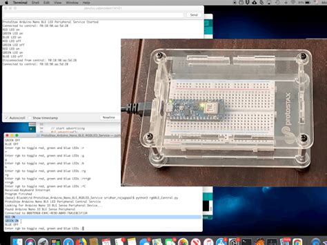 control arduino nano ble with bluetooth and python