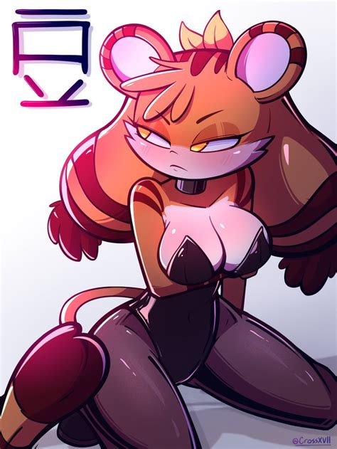 Rule 34 Bunnysuit Crossxvii Dou Diives Furry Furry Only Presenting Breasts Tiger Girl