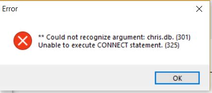 Progress Gl OpenEdge Database Connection Issue Stack Overflow