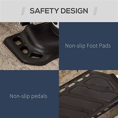 Homcom Portable Mini Stepper Step Machine For Home Gym Office Exercise Workout