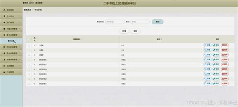 java vue计算机毕设二手书线上交易服务平台【开题 程序 论文 源码】 csdn博客