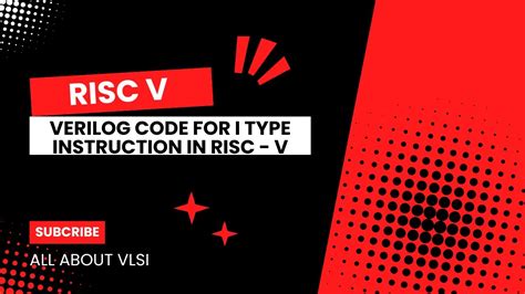 executing i type instructions in risc v using verilog risc v