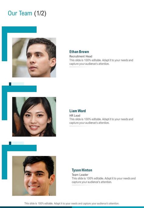 Our Team Corporate Staffing Proposal One Pager Sample Example Document Presentation Graphics