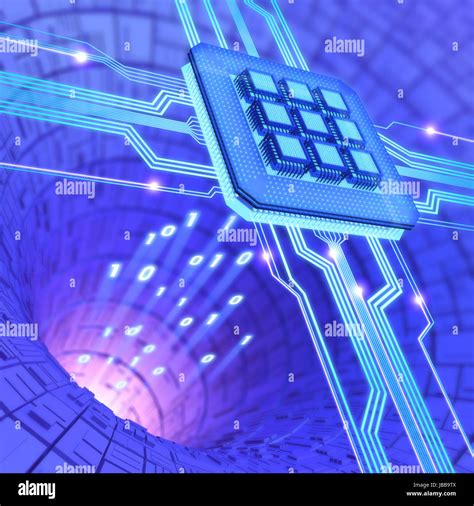 Central Processing Unit A Processor Microchip Interconnected