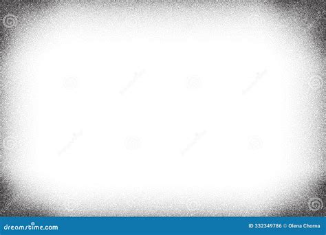 Grainy Gradient Background Noisy Stipple Frame With Fade Effect Stock
