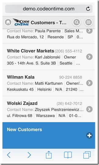 Code On Time Touch Ui How It Started User Guide List