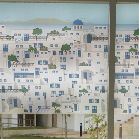 나무자전거 안개스티커 Mk Bsc 330 고급칼라안개시트산토리니의 마을나무자전거 시트지 그래픽스티커 레터링전문