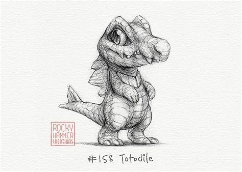 Totodile Pokemon Drawings Pokemon Tattoo Pokemon Sketch
