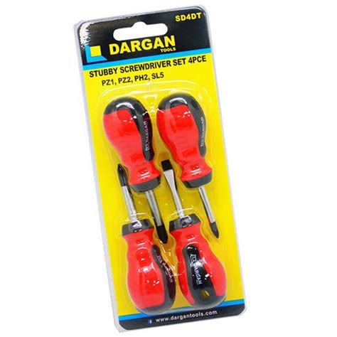 Stubby Screwdriver Set 4pce Woodworkers Ie