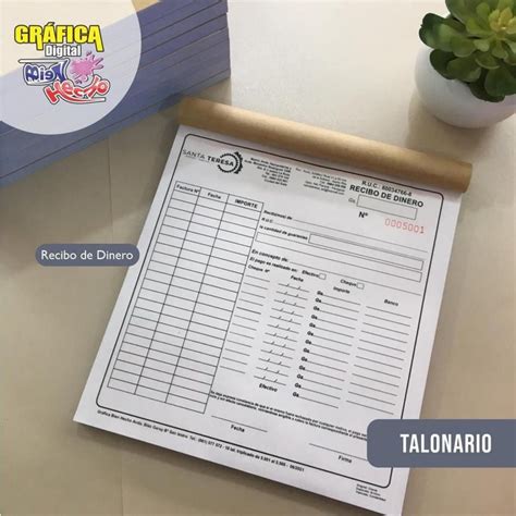 Talonario Tamaño Medio Oficio 21x16 Cm Gráfica Bien Hecho