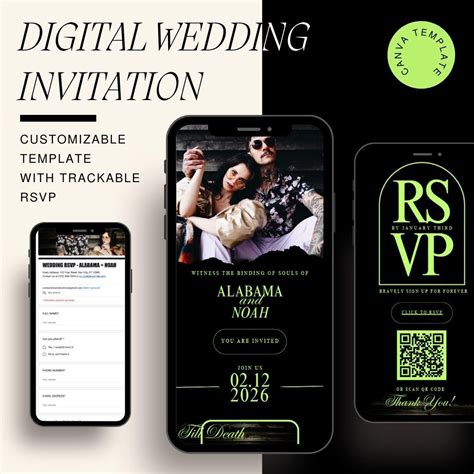 Digital Wedding Invitation With Trackable Rsvp Alternative