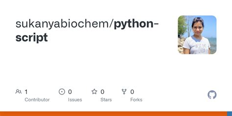 Github Sukanyabiochem Python Script