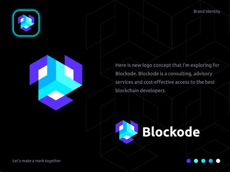 Blockchain Logo Design Block Crypto Cube By Md Jahirul Hauq Jony