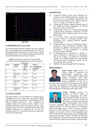 Low Power Sram Cell With Improved Response PDF