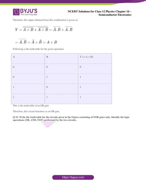 Ncert Solutions Class 12 Physics Chapter 14 Semiconductor Electronics