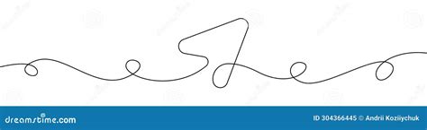 Arrows Sign Line Continuous Drawing Vector One Line Arrows Icon Vector Background Plane Icon