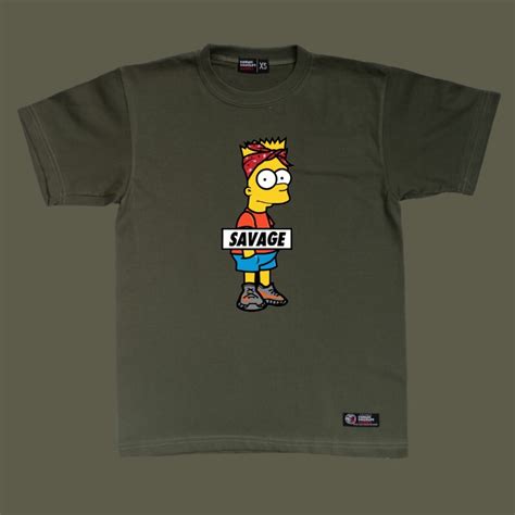 Savage Bart Simpson Graphic Shirt Shopee Philippines