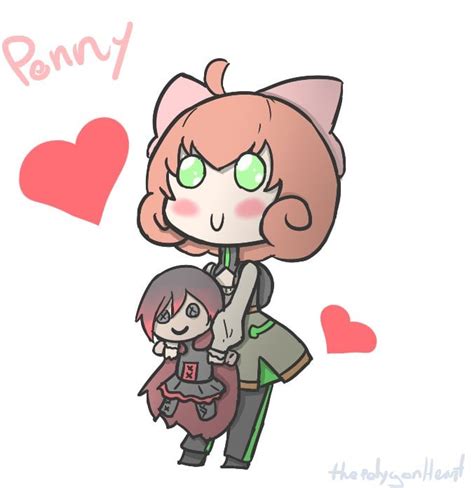 Penny With Ruby Plushie By [xflasher] R Rwby