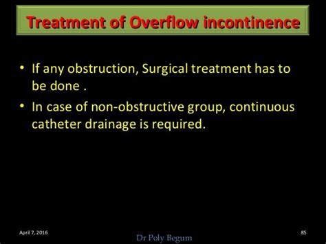 Overflow Incontinence Treatment Guidelines Tataboat