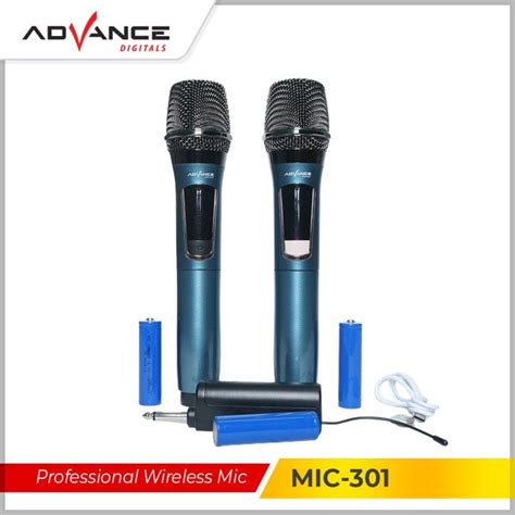 Advance Mic Mic Double Digital Mic Wireless Microphone Metalic Advance Digitals