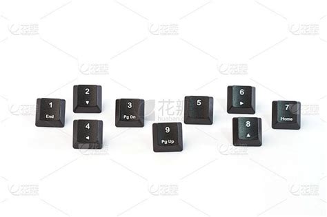 黑色键盘按钮