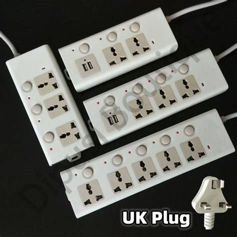 2 Way 345 Gang Extension Power Multiplug Socket 18 Meter Cable Cord
