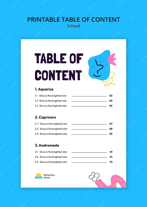 Free Psd School Programme Template