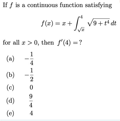 solved if f is a continuous function satisfying