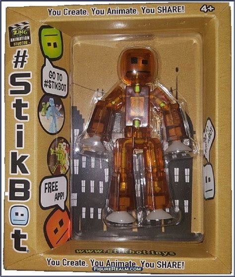 Clear Brown Bot Stikbot Basic Series Zing Action Figure