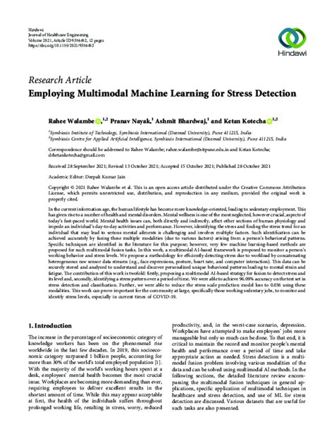 pdf employing multimodal machine learning for stress detection