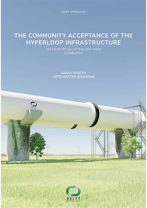 report the community acceptance of the hyperloop infrastructure