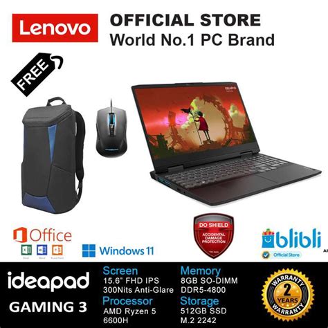 Jual Lenovo Ideapad Gaming Arh B Id Grey R Di Seller Lenovo Authorized Surabaya Barat