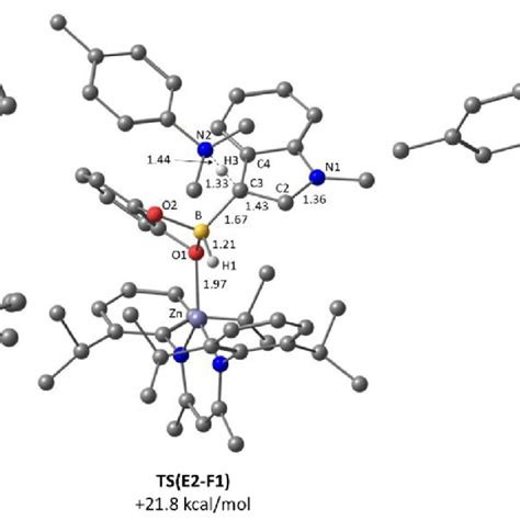 Computed Structures Of Key Stationary States Highlighting Key Distances Download Scientific