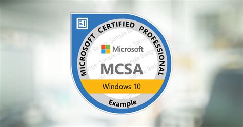 Earn The Mcsa Certification For Windows 10 Okškolení