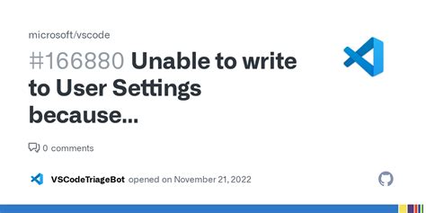 Unable To Write To User Settings Because Remote SSH RemotePlatform Is Not A Registered