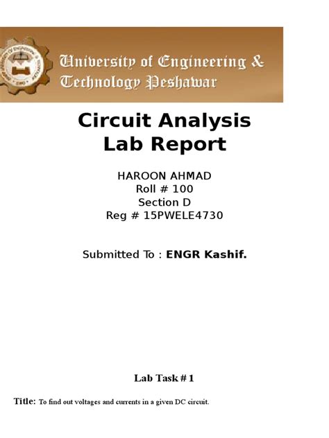 Circuit Analysis Lab Task Pdf Electrical Network Inductor