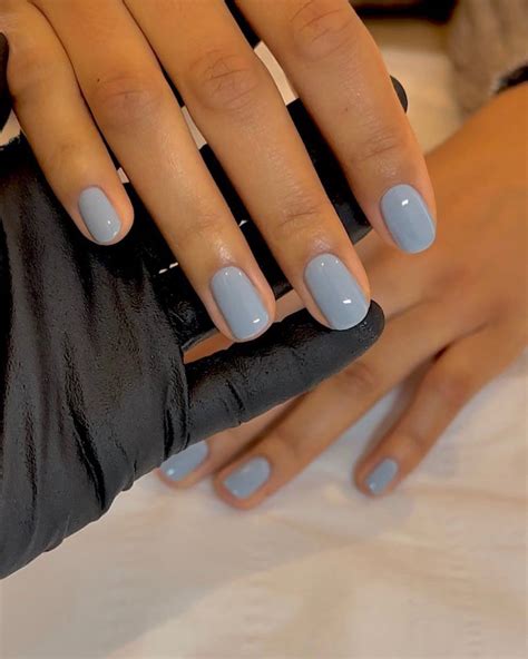 25 Cute Short Nails Youll Want To Try Gel Nails Blue Nails Hello Nails