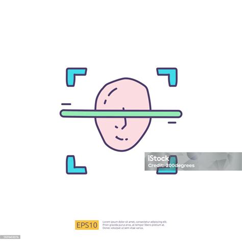 엔지니어링 개발 브레인스토밍 기호에 대한 얼굴 인식이 있는 인공 지능 Ai 개념 손으로 그린 낙서 아이콘 벡터 일러스트레이션 Cpu에 대한 스톡 벡터 아트 및 기타 이미지