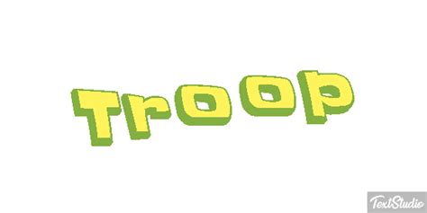 Troop Word Animated  Logo Designs