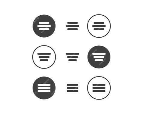 Premium Vector Hamburger Menu Icon Buttons Website Ui Navigation