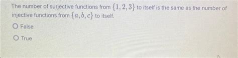 solved the number of surjective functions from {1 2 3} to