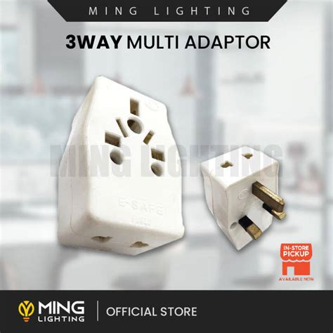 3 Way Universal Multiple Adapter 13a 3 Pin Uk Plug Multi Adaptor Round Flat Led Neon Light