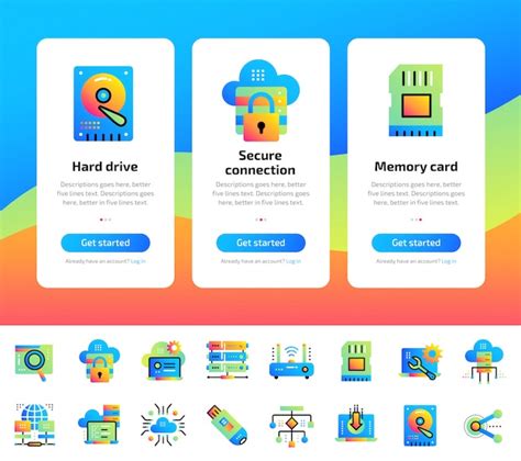 Premium Vector Onboarding App Screens Of Data Computing Internet