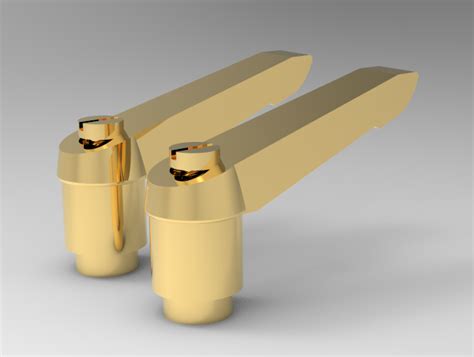 Autodesk Inventor Ipt File 3d Cad Model Of Plastic Lever A Mm 95 X Mm M12 T Mm 17 D Mm