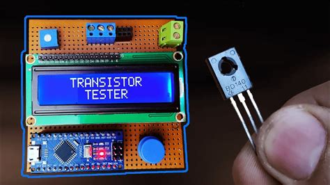 arduino transistor tester arduino project youtube