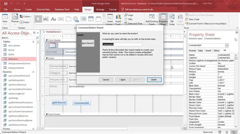 Access Forms With Control Buttons Youtube