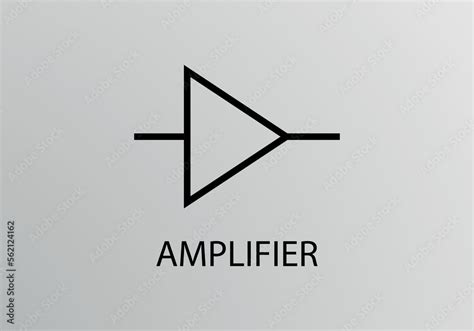 Amplifier Symbol Vector Symbol Design Engineering Symbols Stock Vector Adobe Stock
