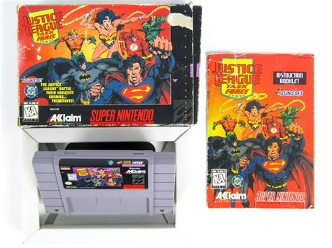 Justice League Task Force Super Nintendo Snes Retro Mtl
