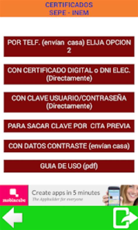 Tutorial Certificado Desempleo For Android Download