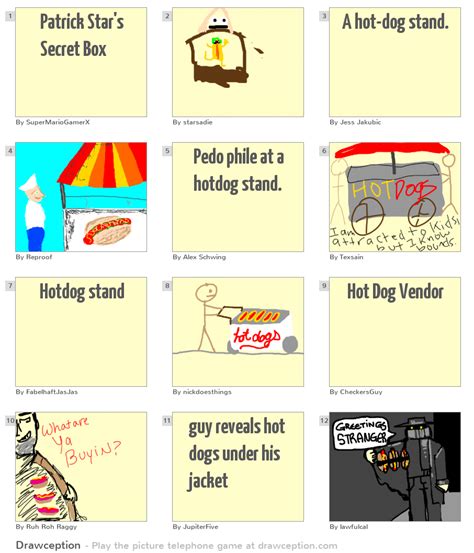 Patrick Star S Secret Box Drawception